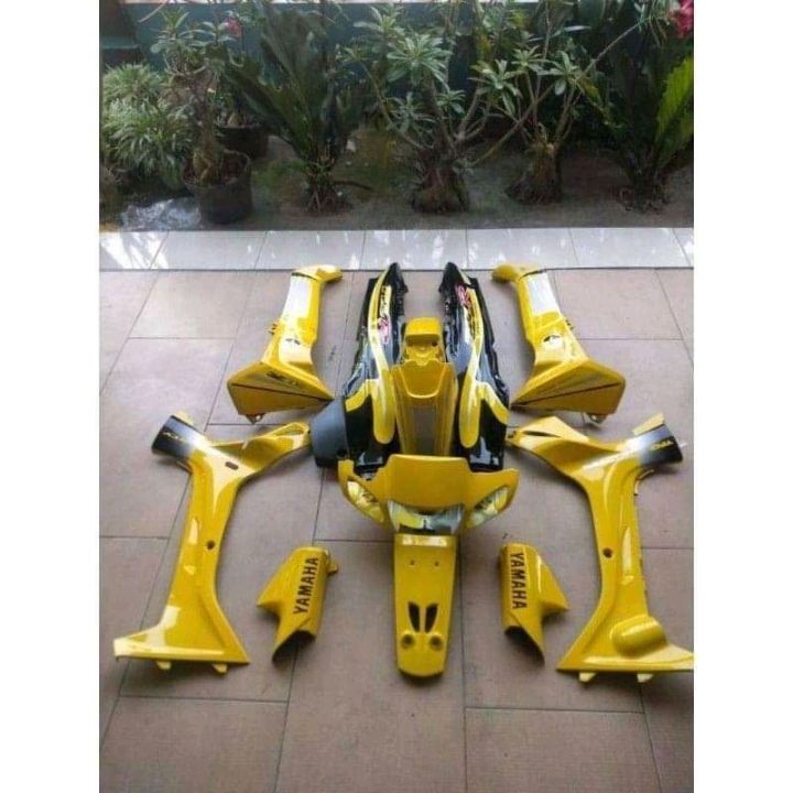bodi halus full set yamaha fiz r warna kuning hitam | Lazada Indonesia