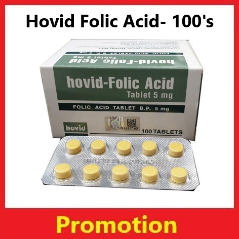 Hovid Folic Acid 100 tablets- New stock | Lazada