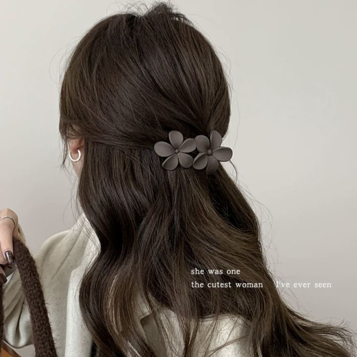Mirae Korean Summer Flower Claw Clip Hair Bun Casual Workwear Homewear ...