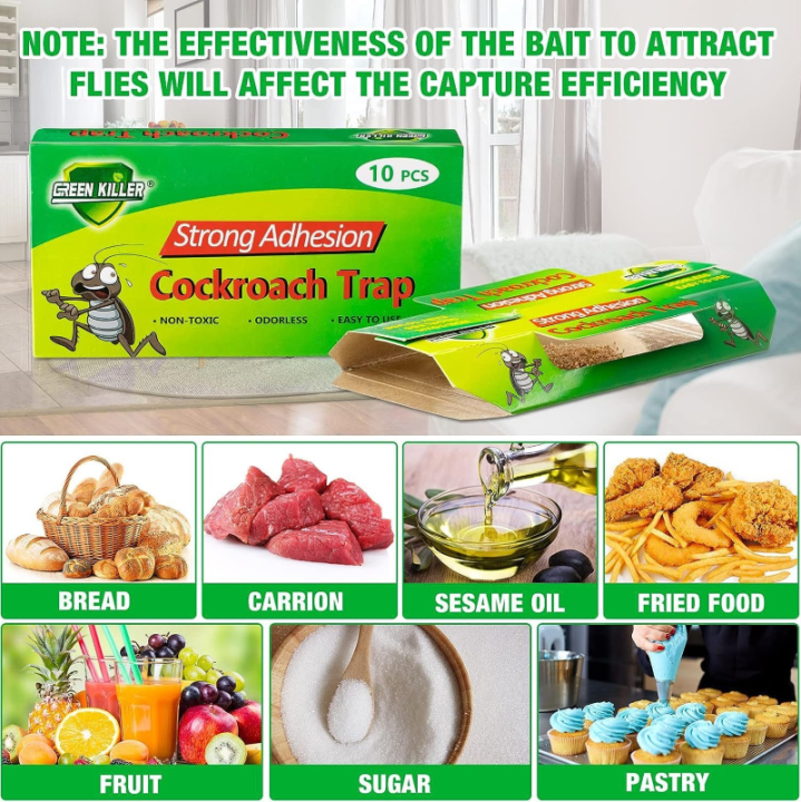 Cockroach Trap Self Adhesive Cockroach Trap for Home Kitchen Living ...