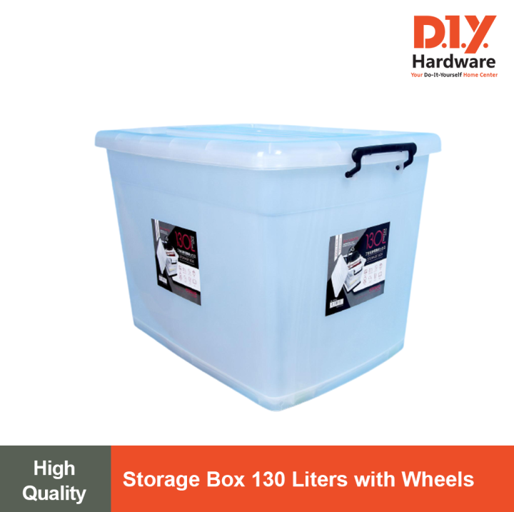 Storage Box 130 Liters with Wheels | Lazada PH