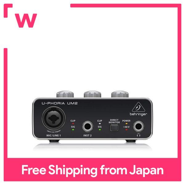 Behringer two inputs and two outputs USB audio interface Black 1 ...