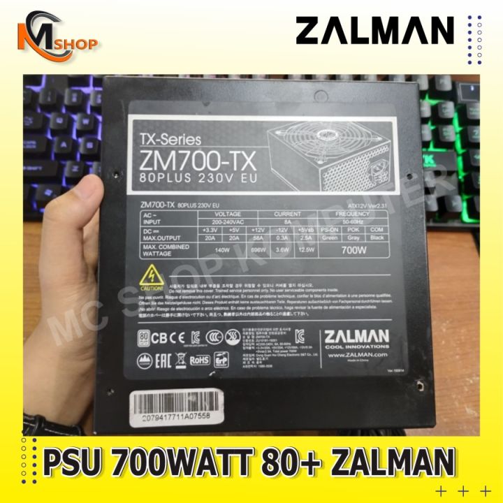 PSU Power Supply 700 Watt 80 Plus Gaming Zalman | Lazada Indonesia