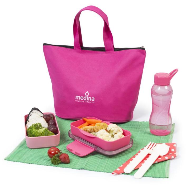 Medina Duo Mini Lunch Set Plastik Halal MUI / Wadah Bekal Makan ...