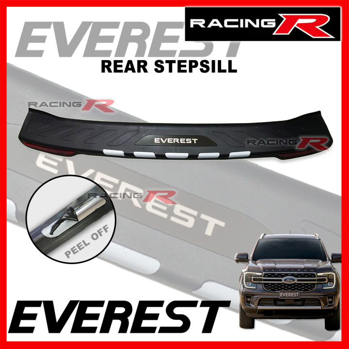 Ford Everest 2023 - 2024 Rear Stepsill / Step sill Black Chrome w ...