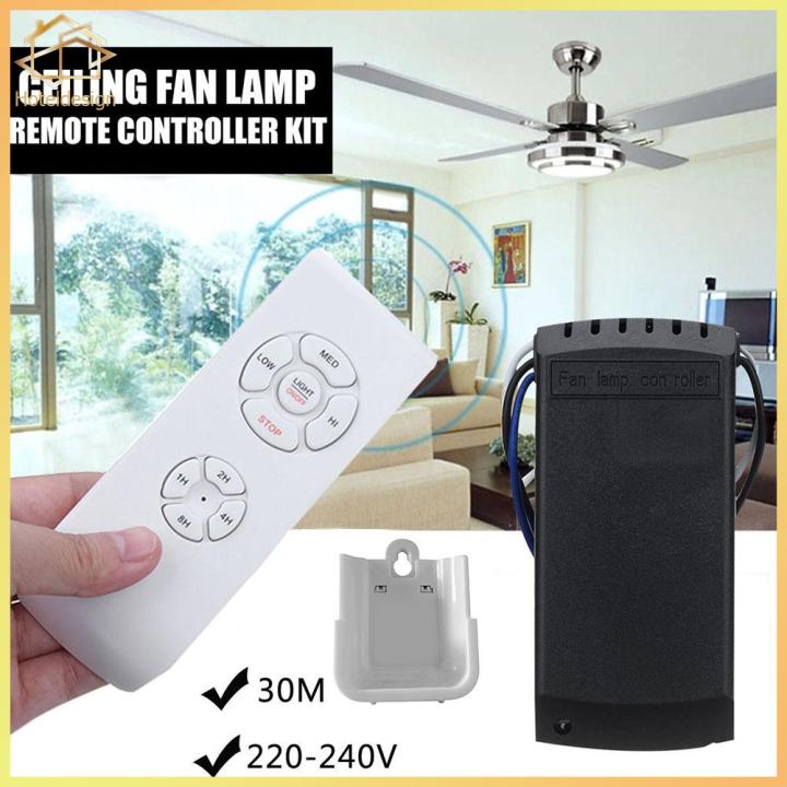 Ceiling Fan Lamp Remote Controller Kit Timing Wireless Intelligent Switch | Lazada PH