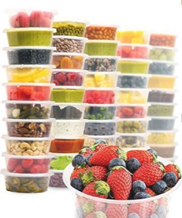 50/30pcs - Microwavable Plastic Container ( circle ) With Lid Different ...