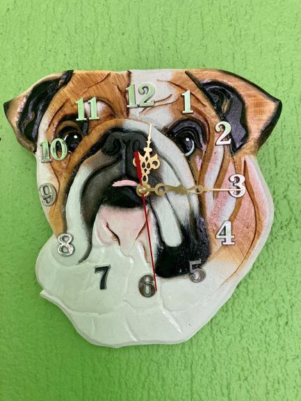 Wall decor animal designed clock - English Bulldog | Lazada PH