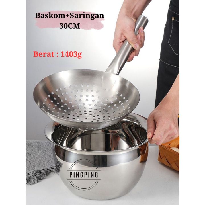 Baskom Minyak / Saringan Minyak stainless steel | Lazada Indonesia