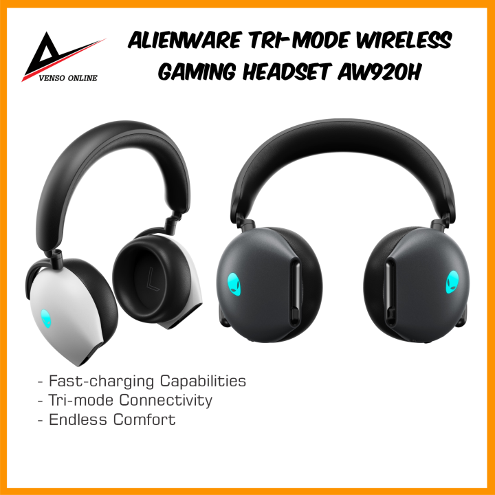 ALIENWARE TRI-MODE WIRELESS GAMING HEADSET AW920H - DARK SIDE OF THE ...