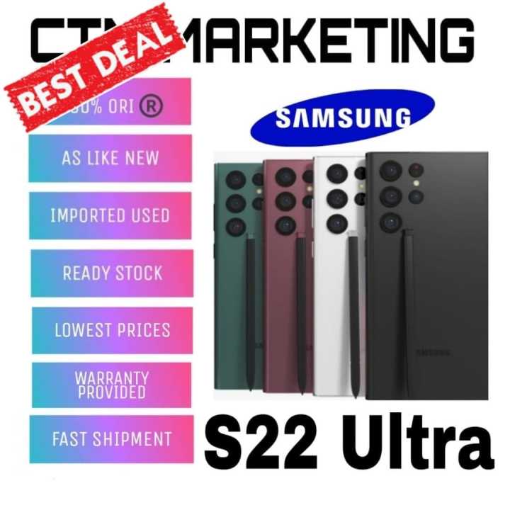 [Ready Stock] 100% Original SAMSUNG S22 Ultra 5G 95% Like New ...