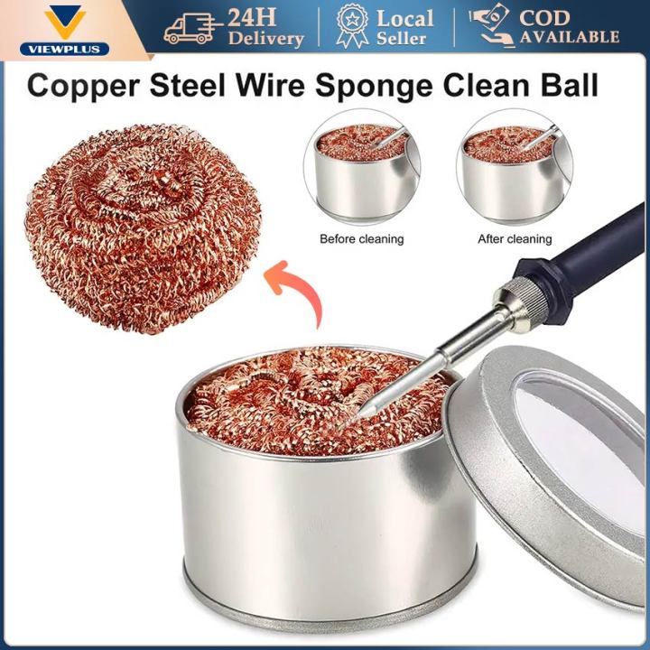 Cleaning Ball Desoldering Soldering Iron Mesh Filter Cleaning Nozzle ...