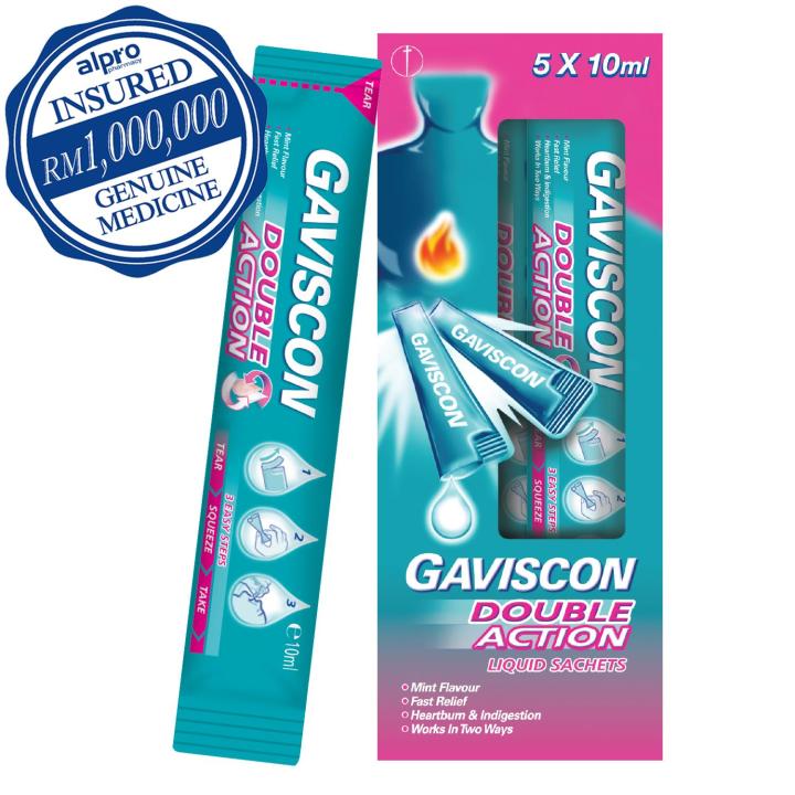 Gaviscon Double Action (10ml x 5s) | Lazada