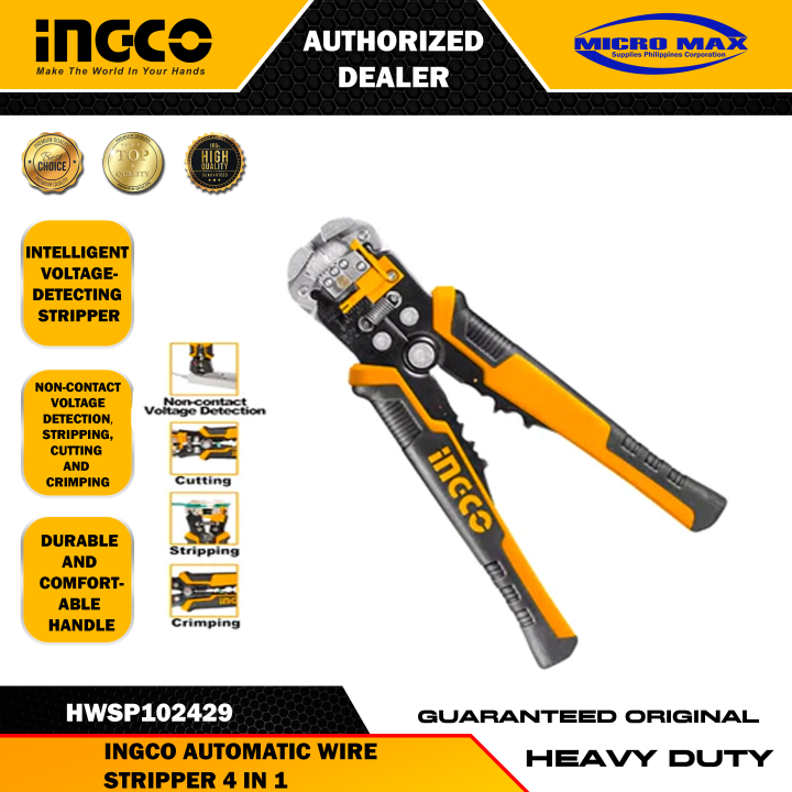 INGCO AUTOMATIC WIRE STRIPPER 4 IN 1 - HWSP102429 HANDTOOLS | Lazada PH