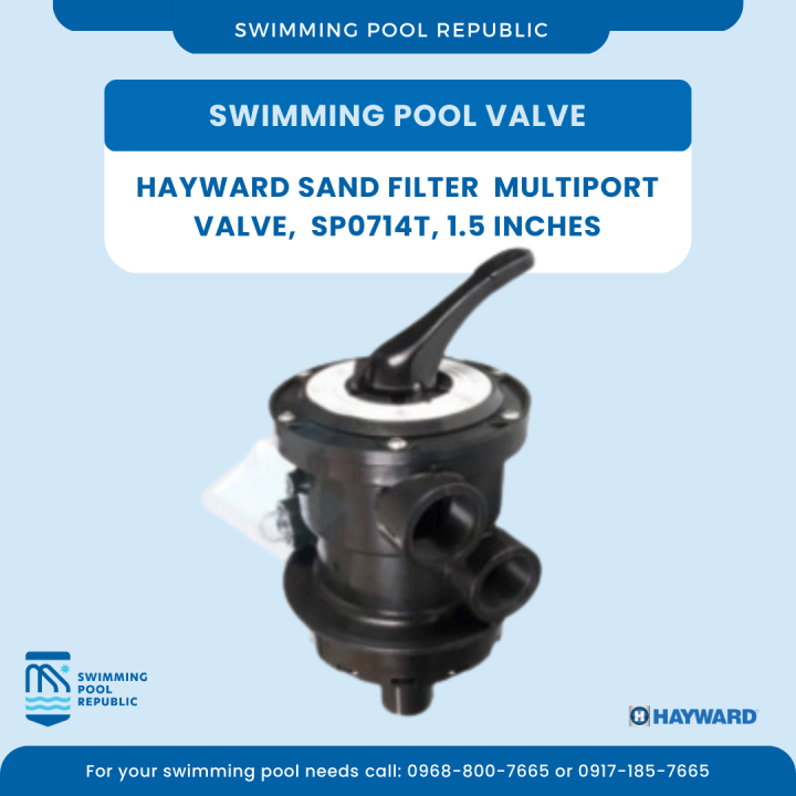 SWIMMING POOL VALVE, HAYWARD SAND FILTER MULTIPORT VALVE, SP0714T, 1.5 ...