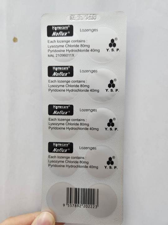 Homecare Noflux Lozenges 10's tablets | Lazada