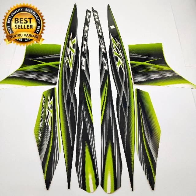 Striping Yamaha Vega zr 2012 2013 hijau body standar berkualitas ...