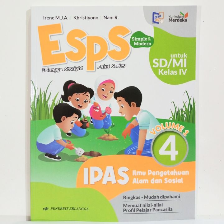 Buku ESPS IPAS Kelas 4 SD Volume 1 Kurikulum Merdeka Irene Mja ...