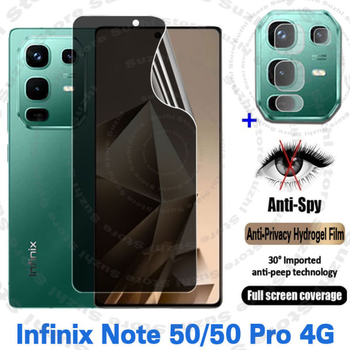 INFINIX Note 50 Pro 2025 2IN1เป็นส่วนตัวไฮโดรเจลที่ป้องกันด้านหน้านิ่มสำหรับ Infinix Note 50 ...