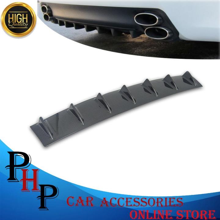 UNIVERSAL CARBON LOOK REAR BUMPER DIFFUSER | Lazada PH
