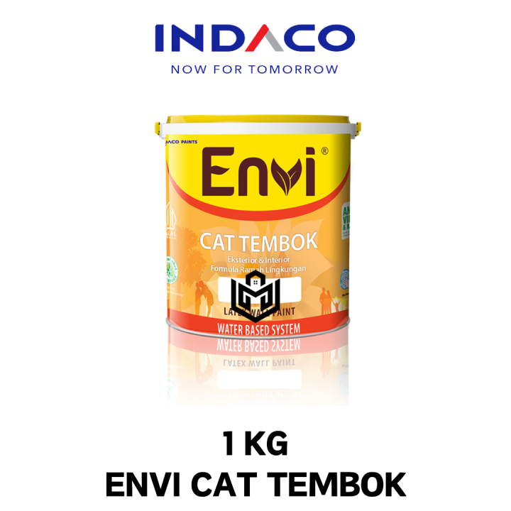 Cat Tembok Eksterior dan Interior Envi Kemasan 1 Kg Indaco / INDACO ...