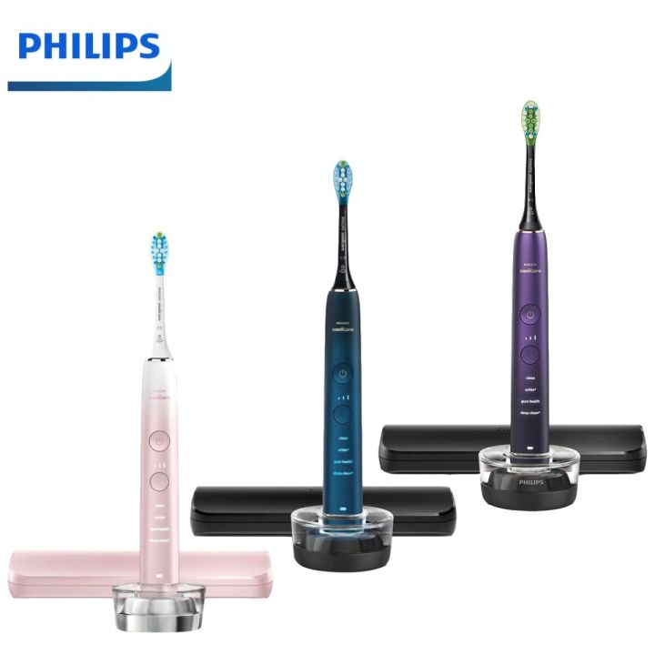 Philips GB HX9911 Diamond Brush Adult Sonic Vibration Toothbrush Three ...