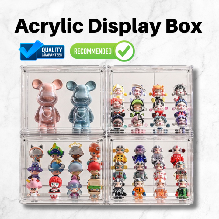 [SG] Acrylic Display Box/ PopMart Display Box/ Stackable Acrylic ...