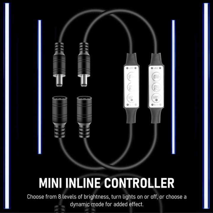 Low-profile Inline Controller Mini 3 Key Dimmer Switch for LED Strip ...