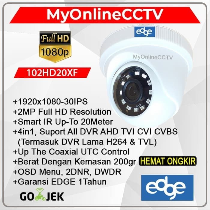 GlobeEye Kamera CCTV Indoor AHD Asli 2MP 1080P Camera Sudut lebar ...
