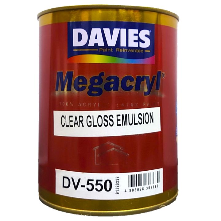 Davies Megacryl Clear Gloss Emulsion DV-550 - 1L | Lazada PH