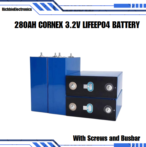 BRANDNEW 280AH EVE & 280AH CORNEX 3.2V Prismatic LiFePO4 Lithium Ion Phosphate Cell Battery (1PC ...