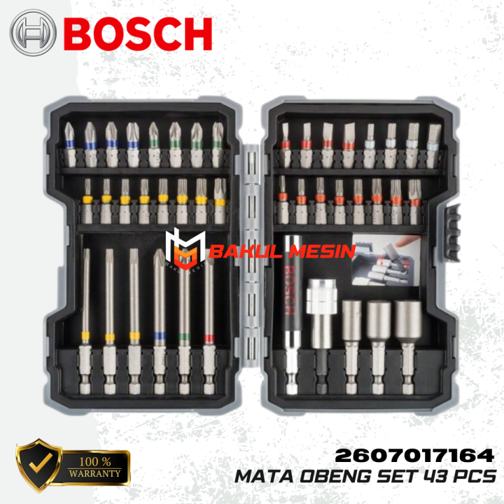 BOSCH 43 PCS mata obeng set Screwdriver Set 43pcs | Lazada Indonesia