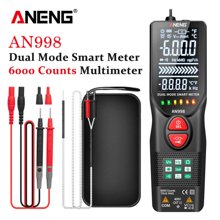 ANENG AN998 Digital Multimeter Avometer Multitester Dual Mode Smart ...