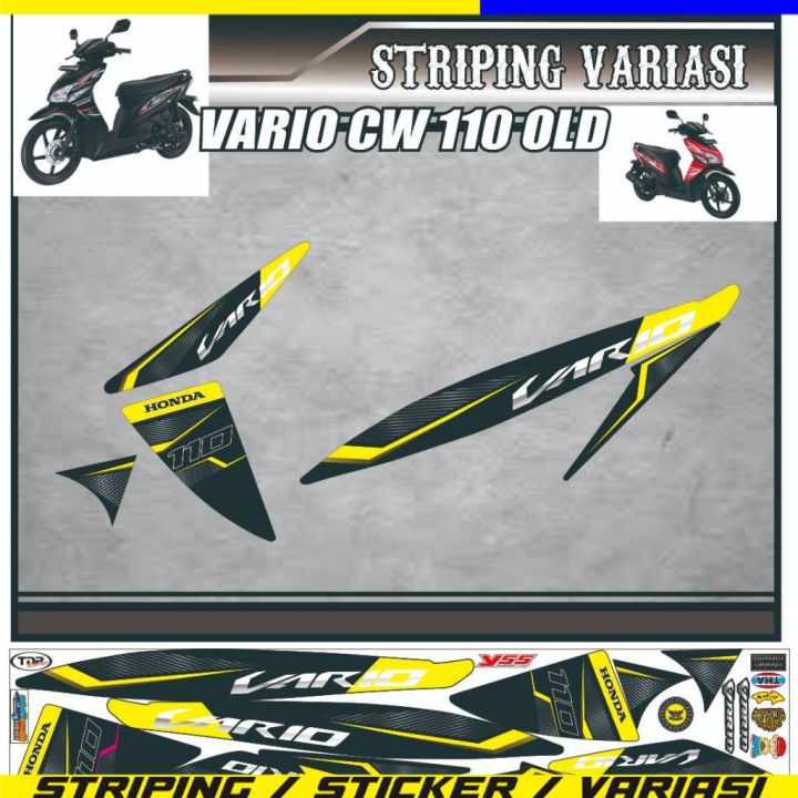 COD/ STRIPING VARIO CW OLD 110 VARIASI STIKER MOTOR HONDA MATIC VARIO CW 110 OLD STIKER | Lazada ...