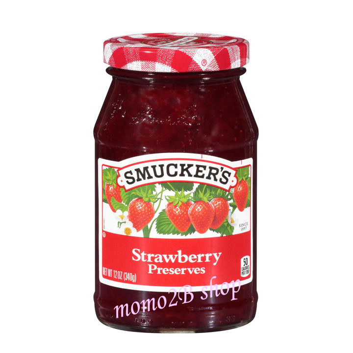 Smucker’s Jam สมักเกอร์ แยมผลไม้ รสสตรอว์เบอร์รี ขนาด 340 กรัม (1 ...