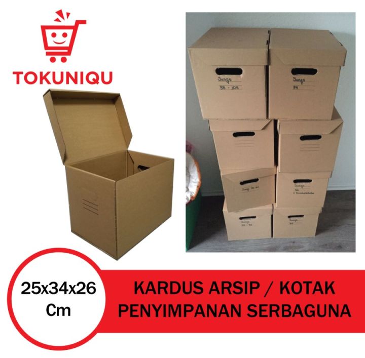 Box File Kardus Kotak Arsip Penyimpanan Dokumen Karton Tebal Keras | Lazada Indonesia