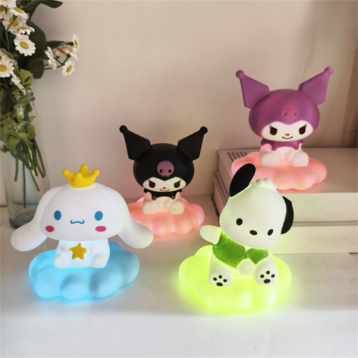 Cartoon Cloud Base Night Light Anime Bedside Lamp Cute Plug-in Night ...