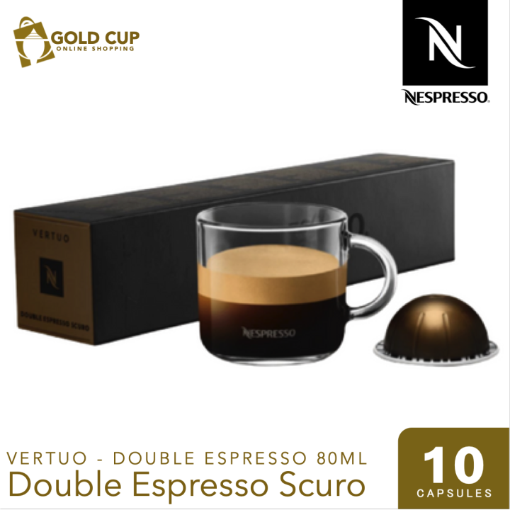Nespresso Vertuo Line Double Espresso Scuro Coffee (80ml) - 10 Capsules | Lazada PH