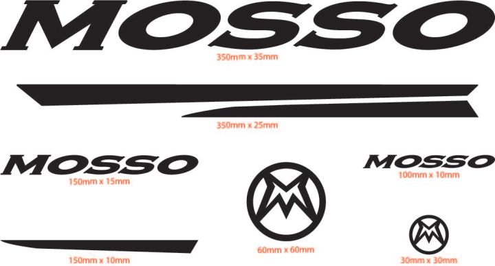 Mosso Bike Frame Decals | Lazada PH
