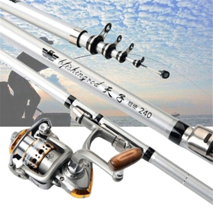 【COD+IN STOCK】Fashion Ultralight Spinning Reel Portable Telescopic ...