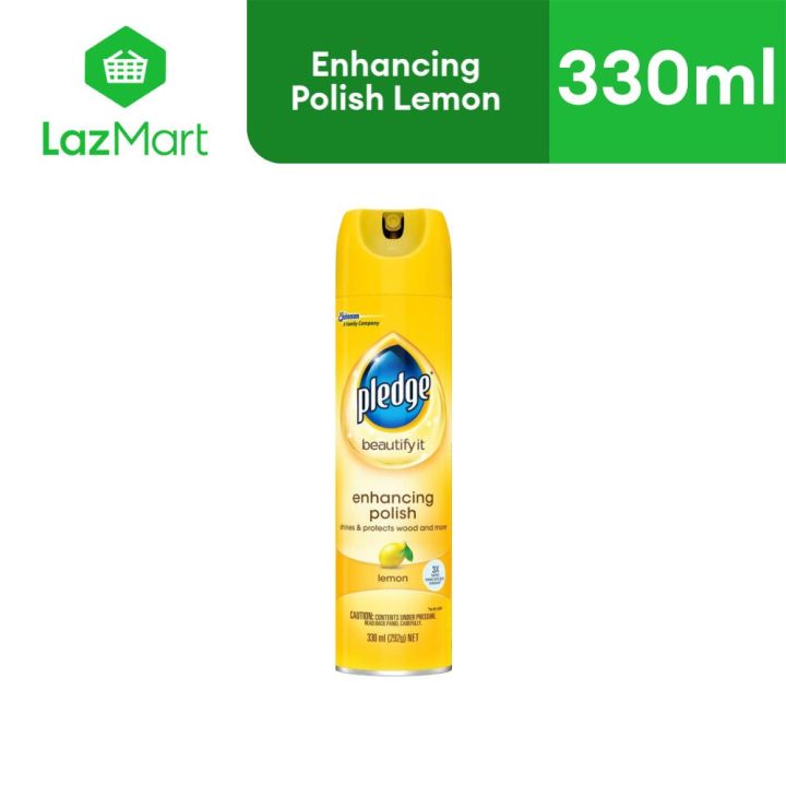 Pledge Furniture Enhancing Polish Lemon 330ml | Lazada PH