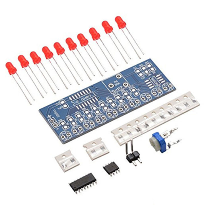 1PCS Capacitor Oscillator Clock Signal DIY kit NE555 CD4017 Electronics ...