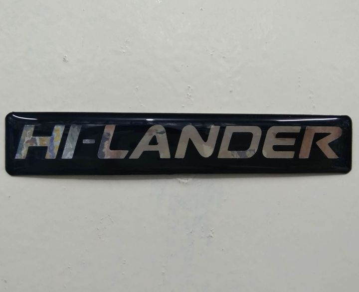 Hi-Lander Silicon sticker for Isuzu crosswind | Lazada PH