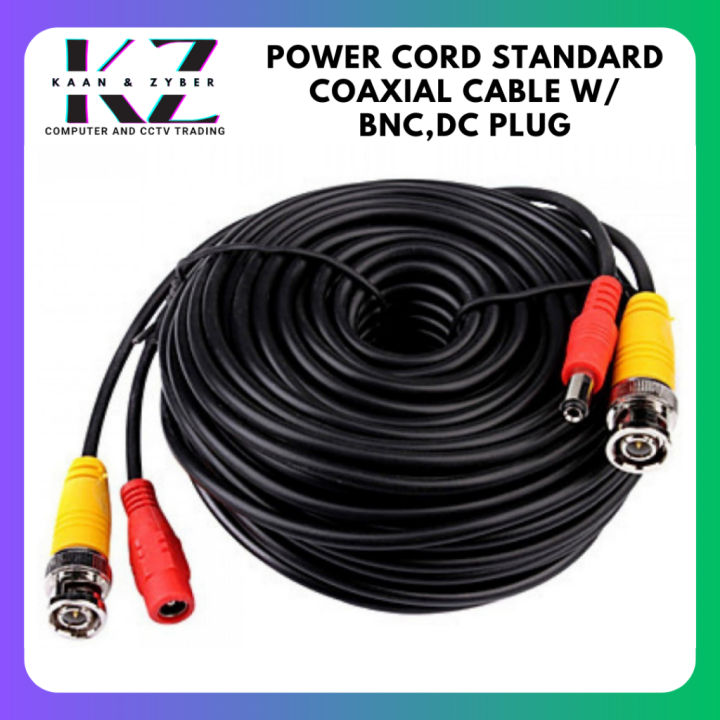 COAXIAL CABLE W/ BNC,DC PLUG 5m/10m/20m/30m/50m | Lazada PH