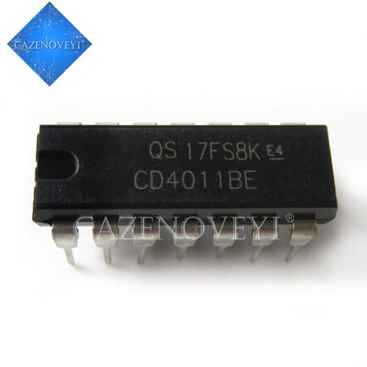 10pcs/lot CD4011BE CD4011 DIP-14 4011 QUAD 2-INPUT NAND GATE IC In Stock | Lazada.co.th