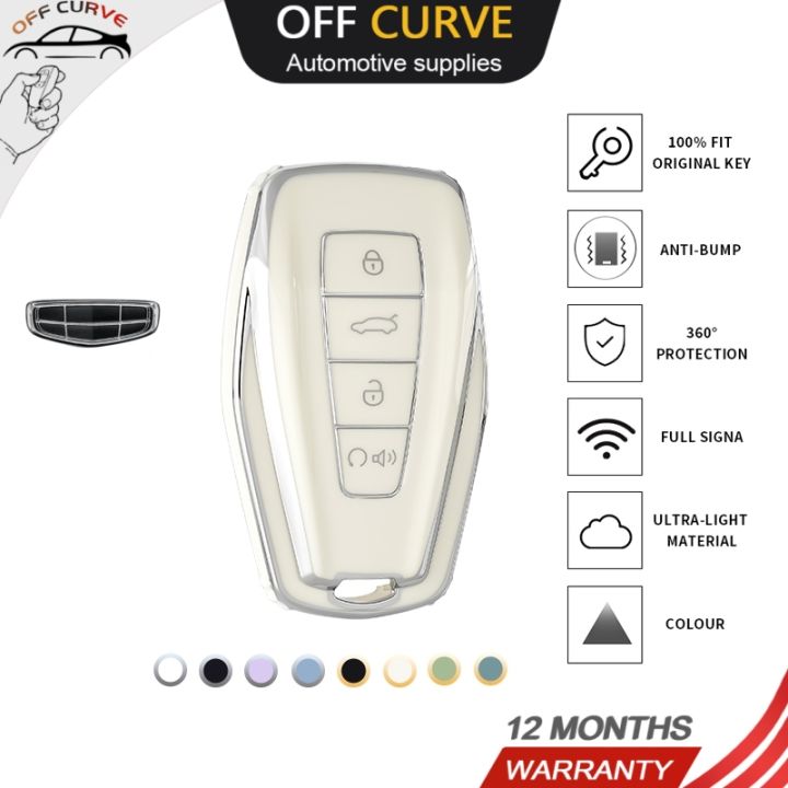 Soft TPU Smart Car Key Case Cover Chain Remote Fob Holder Shell ...