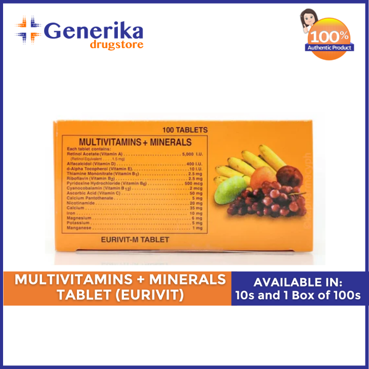 Eurivit Multivitamins + Minerals Tablet | Lazada PH Eurivit Multivitamins + Minerals Tablet | Lazada PH