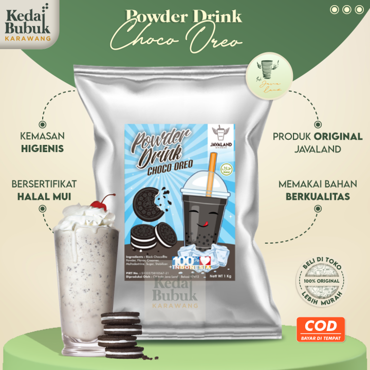 Javaland Bubuk Minuman Drink Rasa Choco Oreo Serbuk Powder Premium ...
