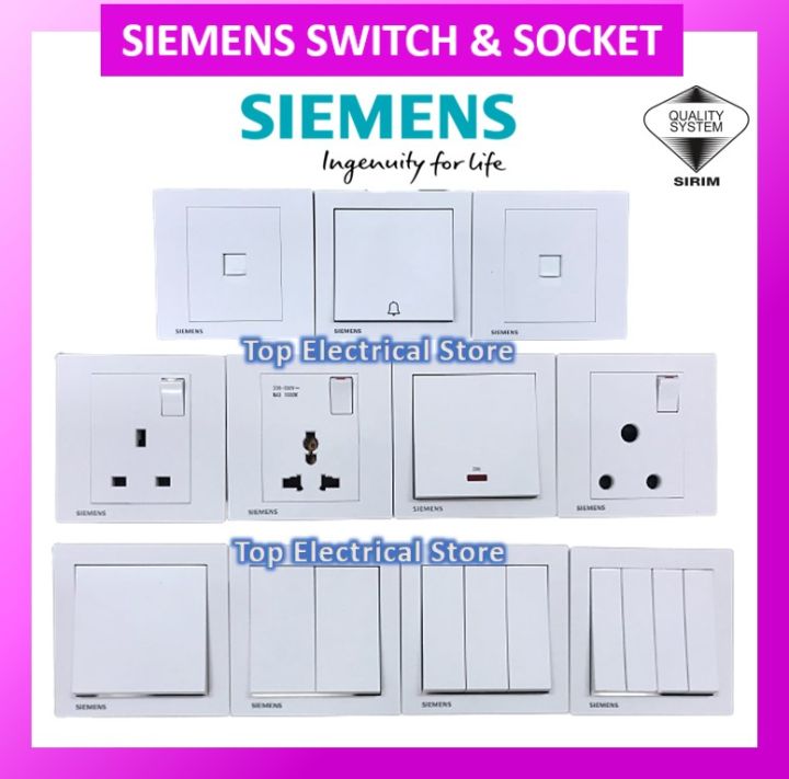 SIEMENS DELTA® RELFA SERIES SWITCHES & SOCKET OUTLET SIRIM APPROVED ...