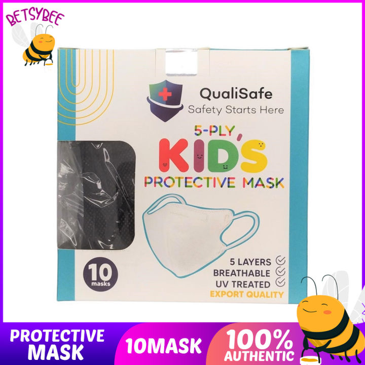 Qualisafe 5-Ply KN95 Kids Protective Mask 2 to 7 years old 10 pcs ...